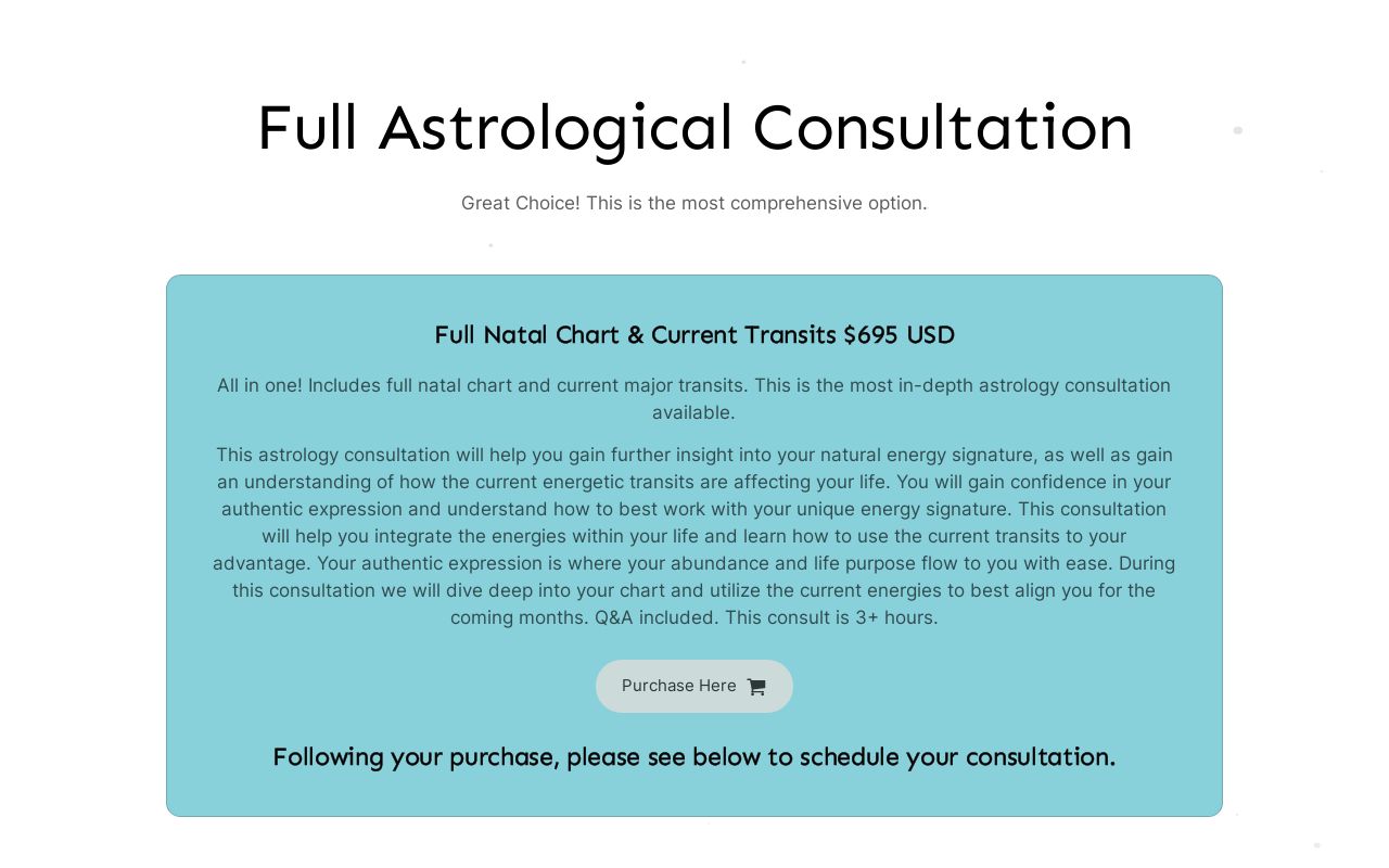 Full Astrological Consultation